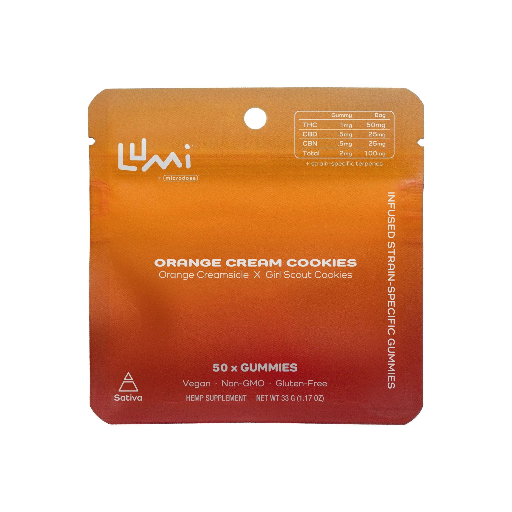 Orange Cream Cookies | 10mg Sativa Gummies for Focus | Lumi Labs – Lumi ...